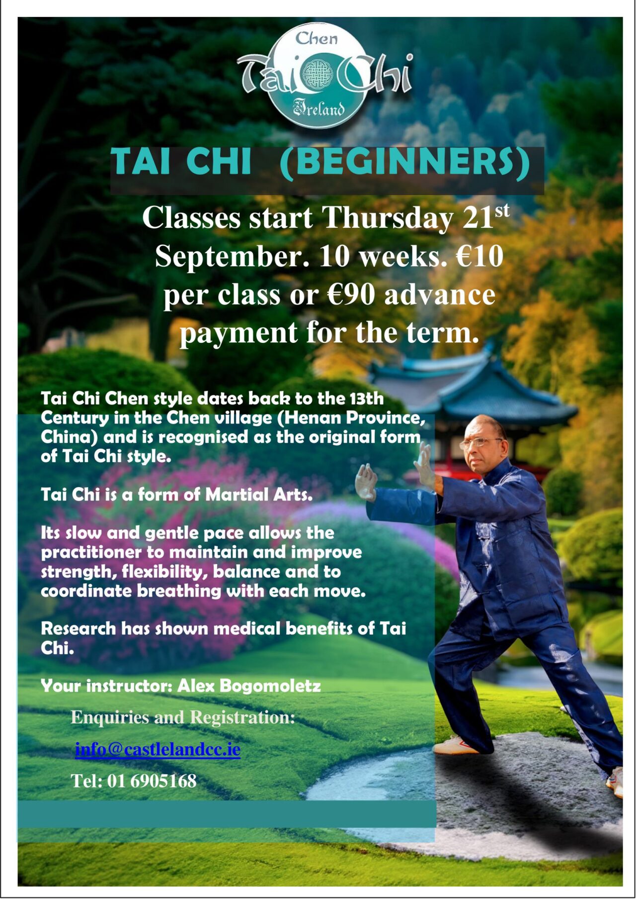 Tai Chi Beginners Class | Castleland Community Centre